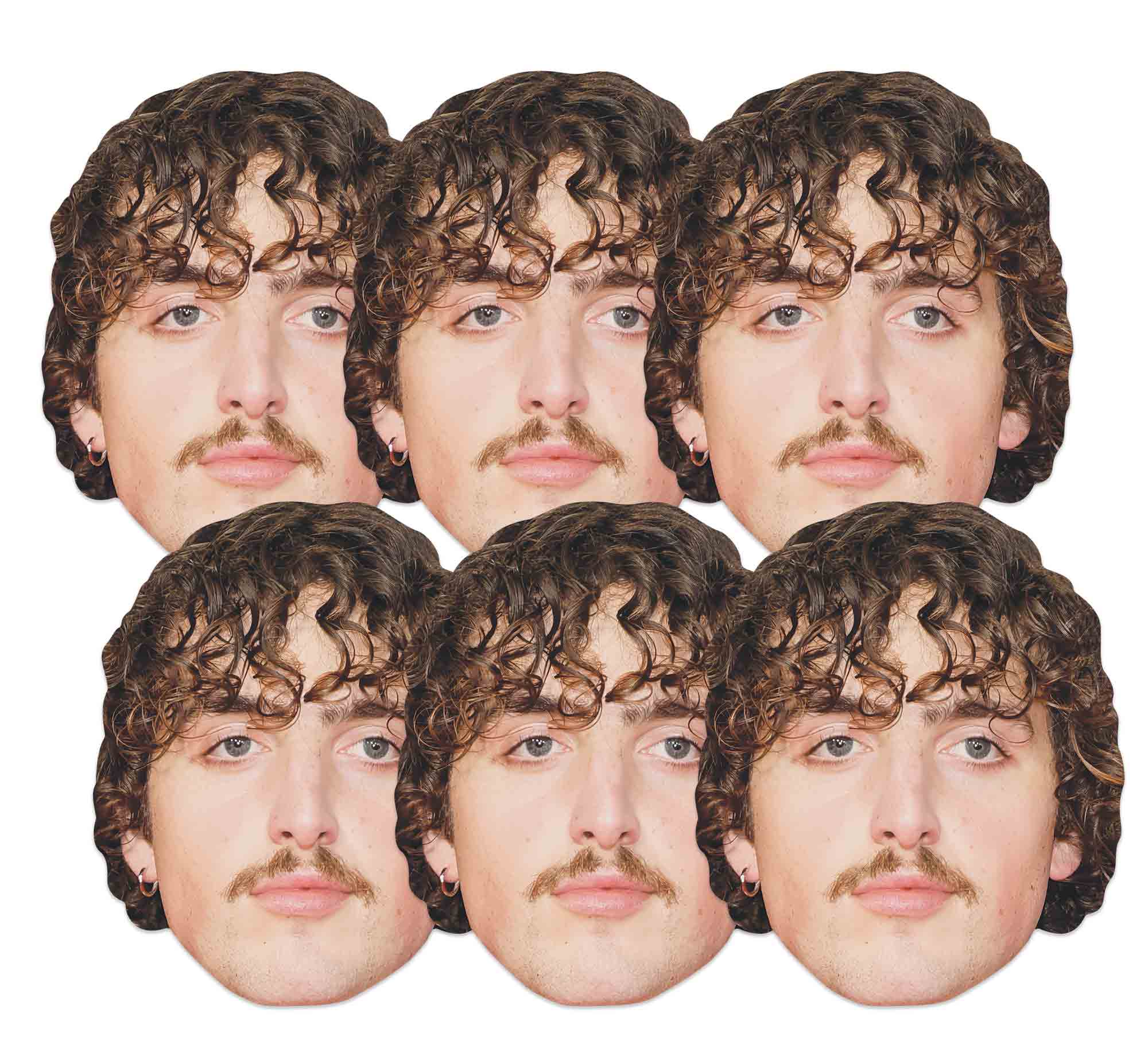 CMP009 Benson Boone 6 Pack Masks - Includes Tabs and Elastic ...