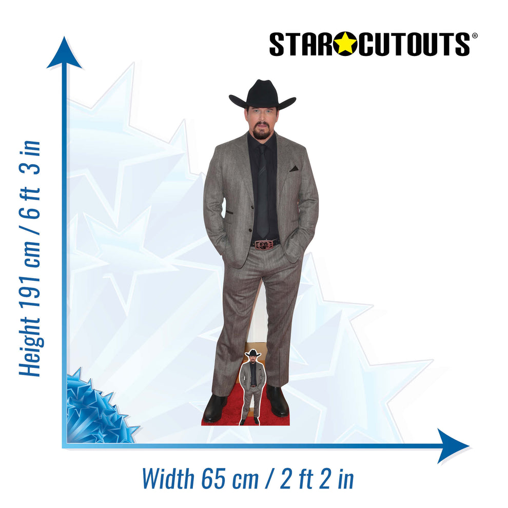 CS1266 Cole Hauser Cardboard Cutout Height 191cm – mycardboardcutout