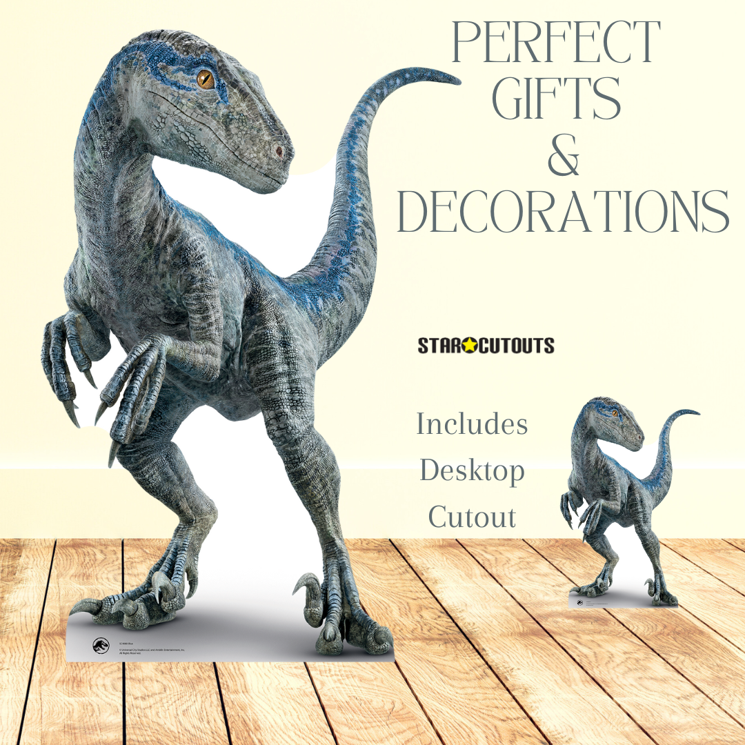 Mother Blue Raptor Jurassic World Dominion Cardboard Cutout ...