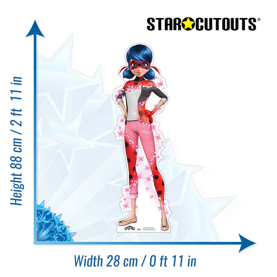 Ladybug Transformation Star Mini Cardboard Cut Out Height 88cm ...