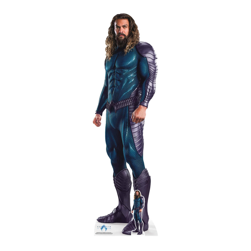 SC4407 Aquaman Blue Suit Jason Momoa Cardboard Cut Out Height 192cm ...