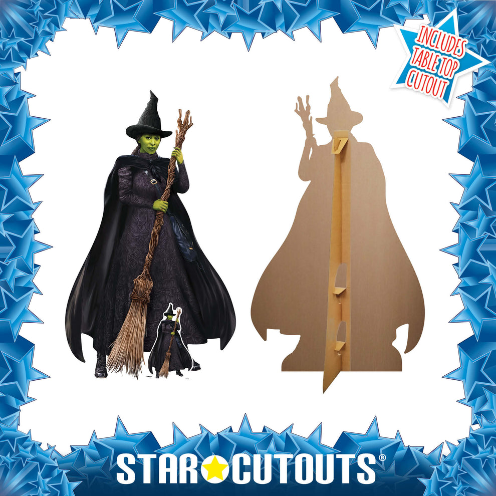 SC4629 Elphaba Wicked Green Witch Cardboard Cut Out Height 159cm ...