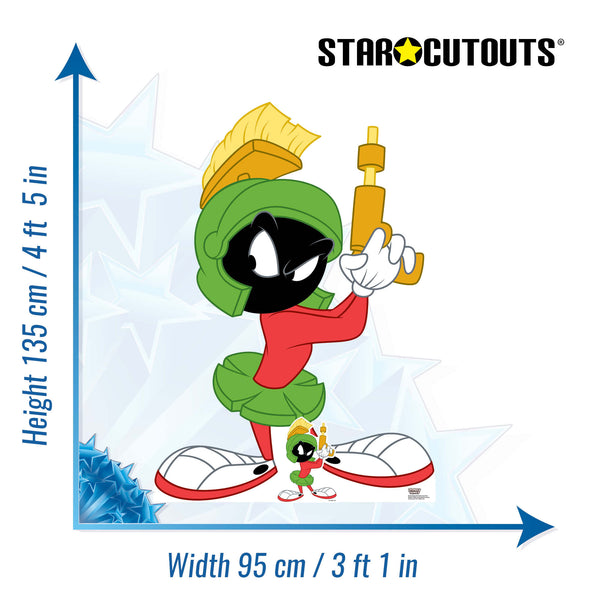 SC4737 Marvin The Martian Gun Pose Cardboard Cut Out Height 135cm ...