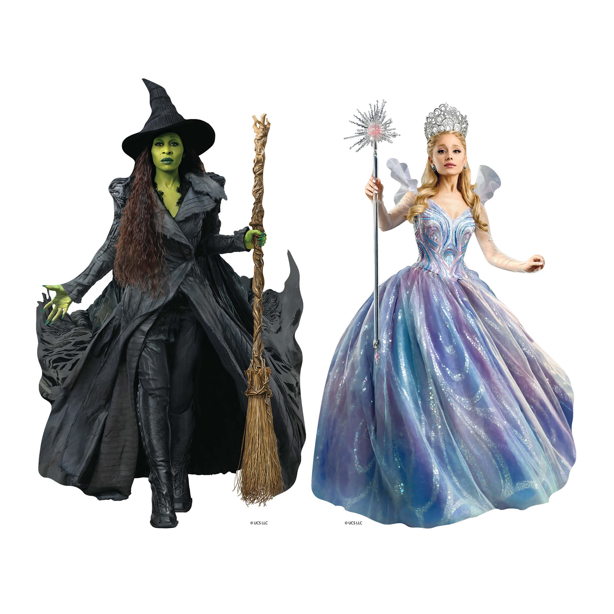SC4757 Wicked For Good Glinda Elphaba Shelf Top Pack Cardboard Cut Out ...