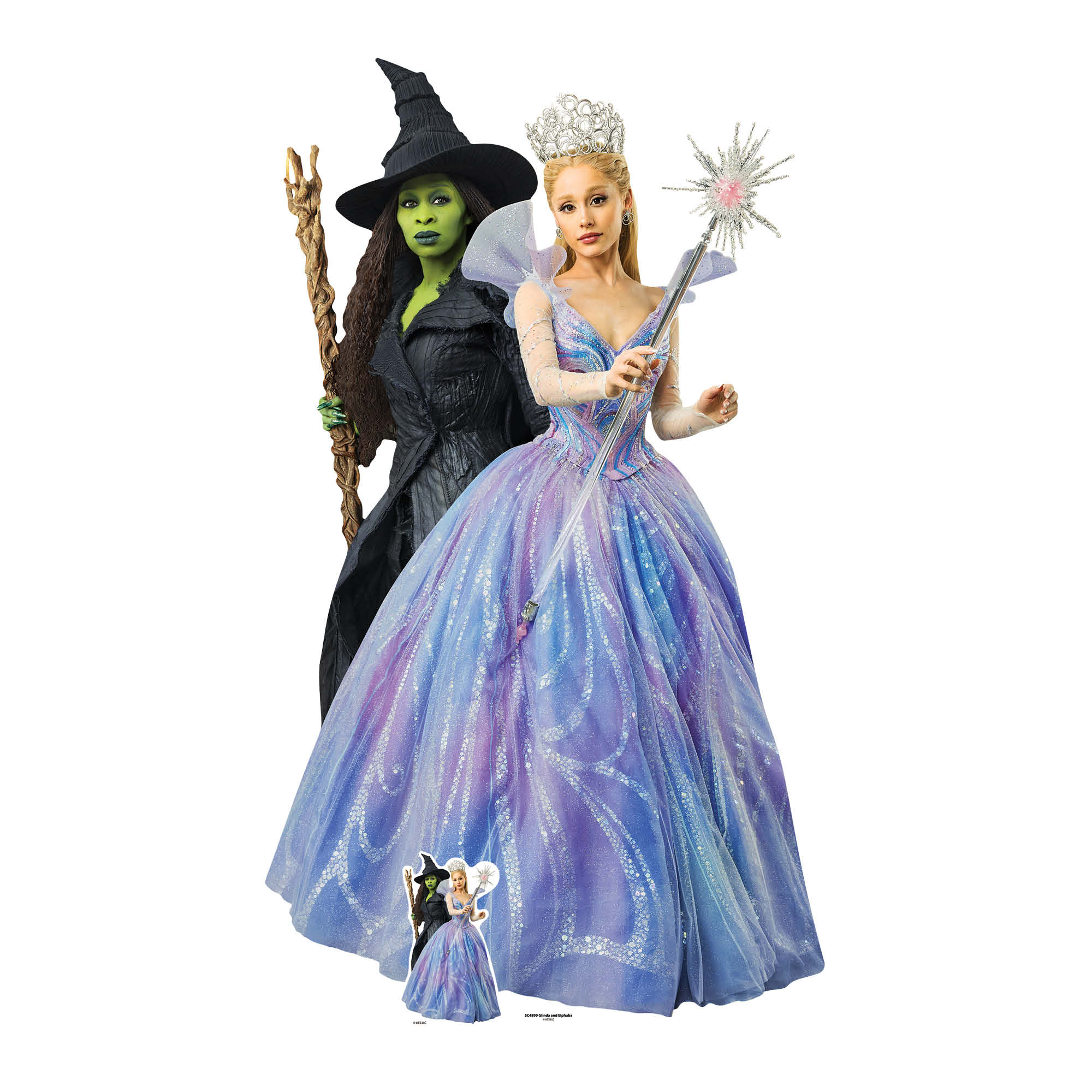 SC4899 Wicked For Good Glinda & Elphaba Double Cardboard Cut Out Height ...
