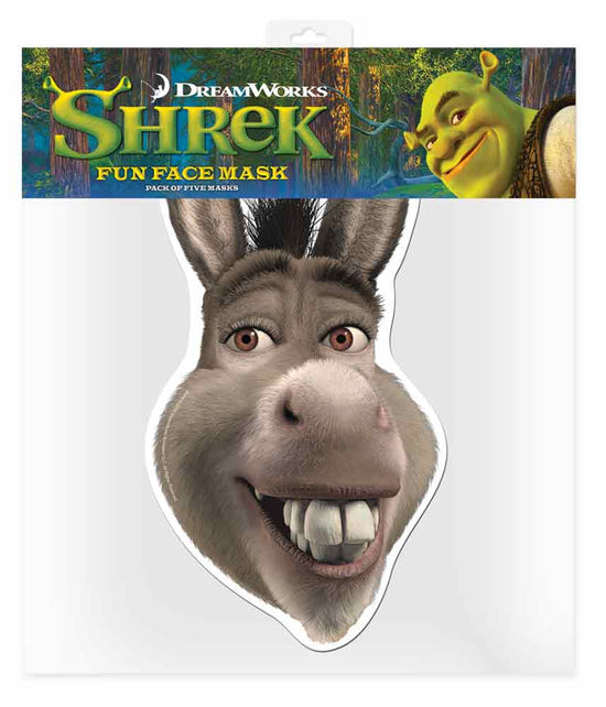 Shrek Six Pack Cardboard Face Masks With Tabs and Elastic ...