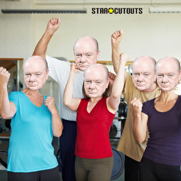 SMP459 Winston Churchill Six Pack Cardboard Face Masks – mycardboardcutout