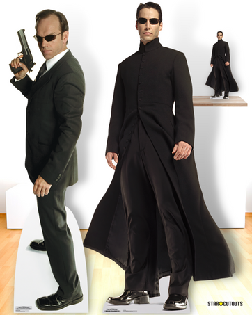 Neo Matrix Keanu Reeves Cardboard Cutout Height 187cm – mycardboardcutout