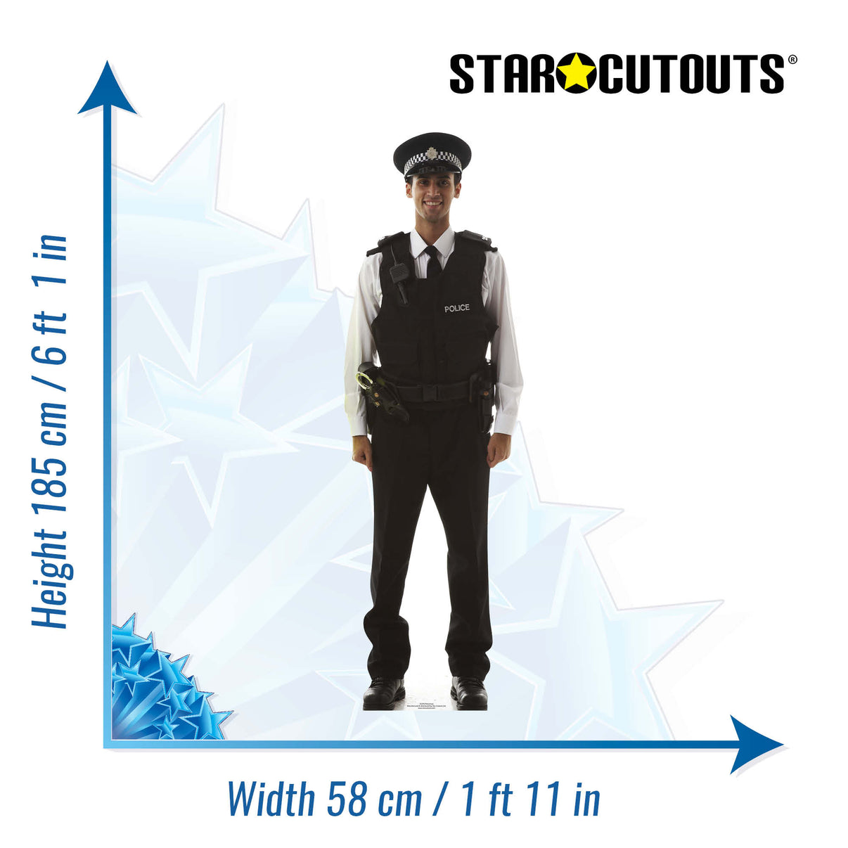 British Policeman Cardboard Cutout Lifesize – mycardboardcutout
