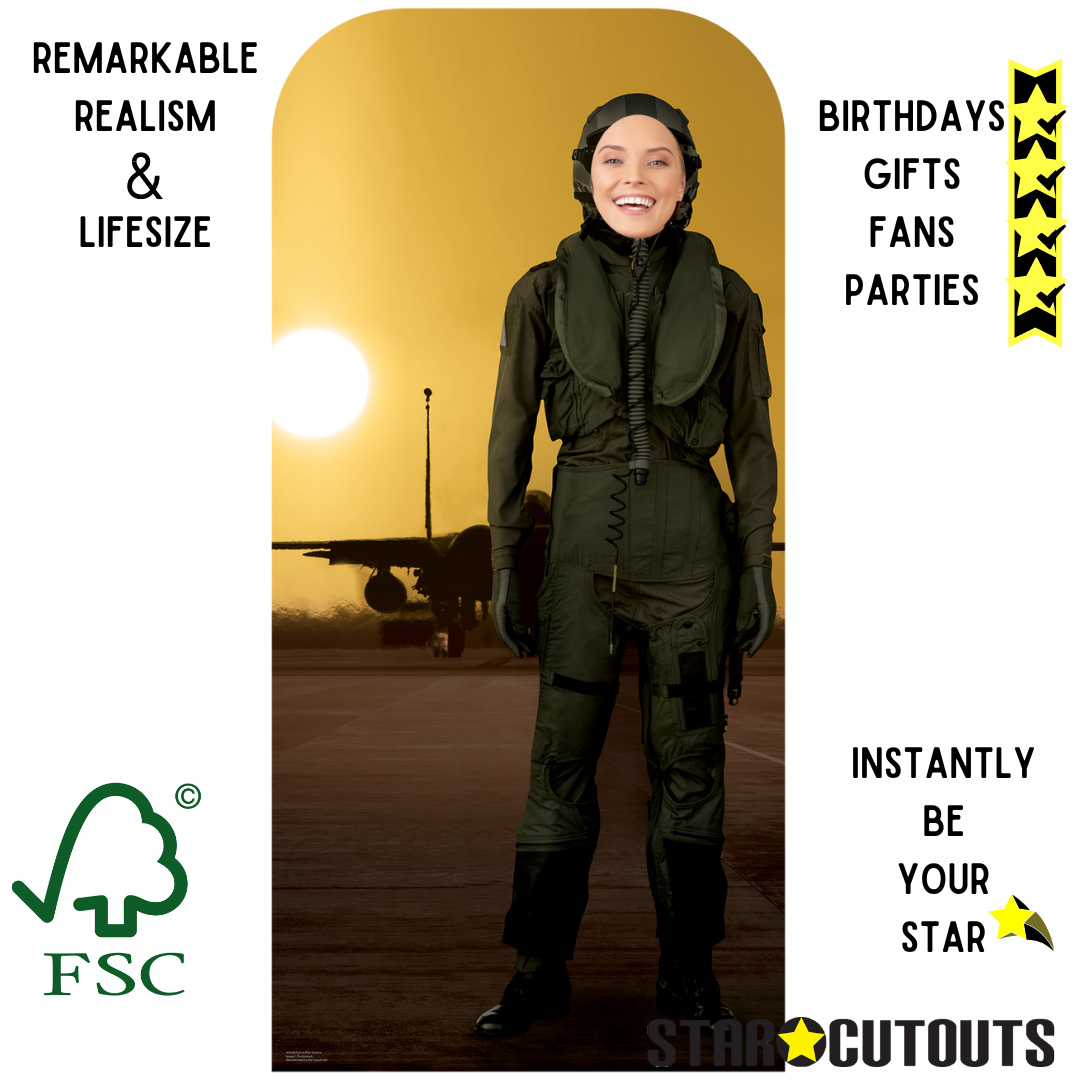 Fighter Pilot Stand In Cardboard Cutout – mycardboardcutout