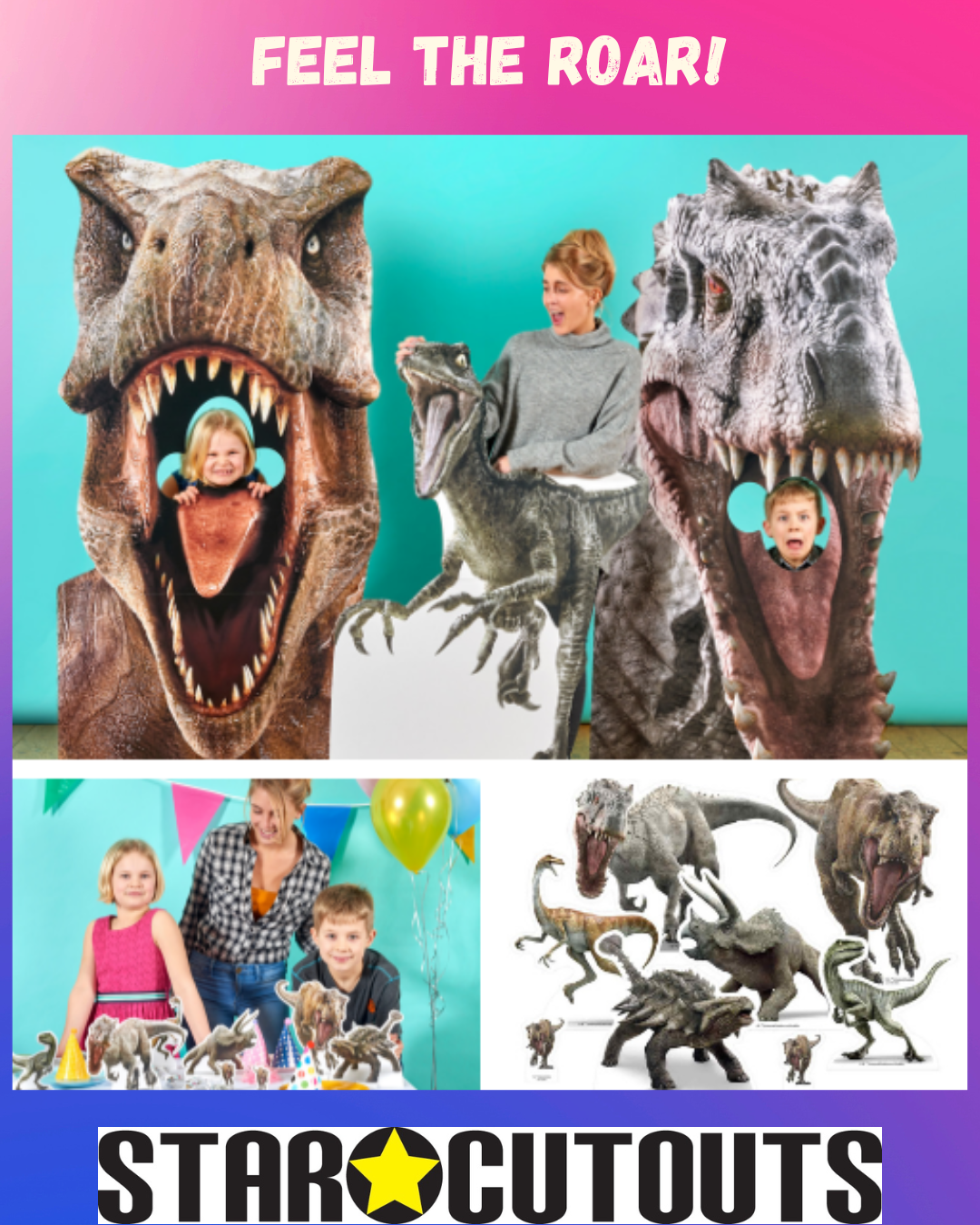 Official Jurassic World Mosasaurus Dinosaur Cardboard Cutout ...