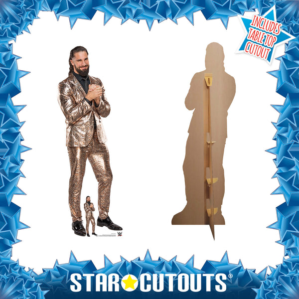 Seth Rollins Gold Suit WWE Cardboard Cutout – mycardboardcutout