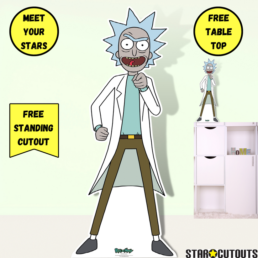 Rick Sanchez Scientist Rick and Morty Cardboard Cutout – mycardboardcutout