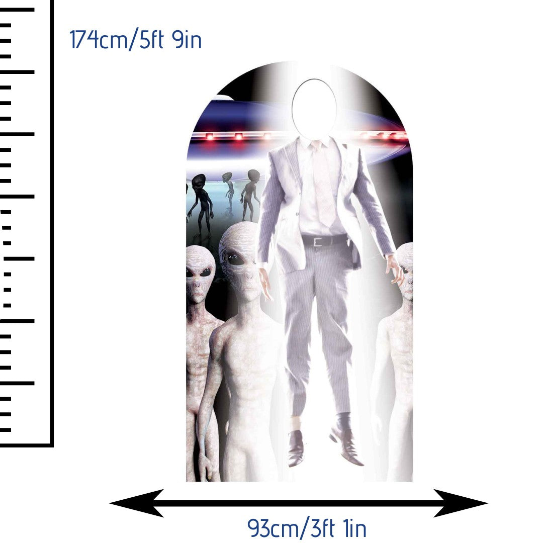 Tall Alien Abduction Lifesize Stand In Cutout – mycardboardcutout