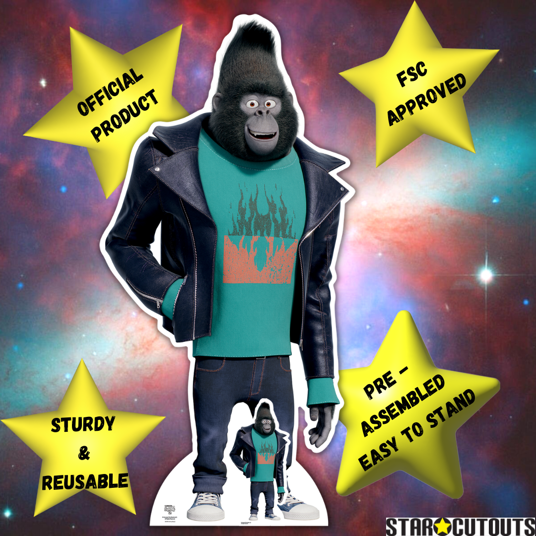 Johnny Mountain Gorilla Sing 2 Cardboard Cutout Official Room ...