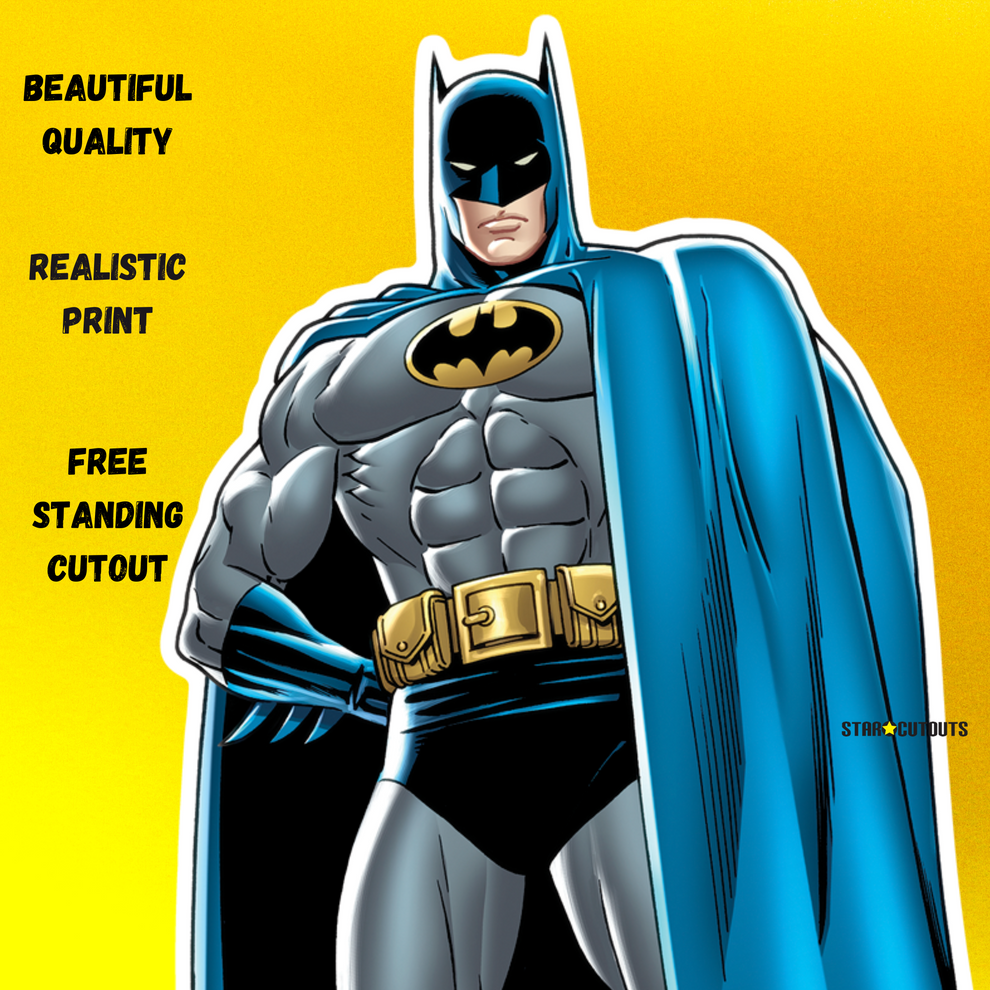 Small Batman Comic Book Style Star Mini Cardboard Cutout ...