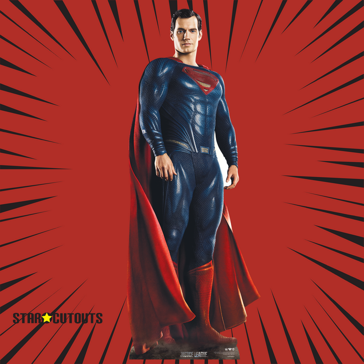 Superman Henry Cavill Cape Cardboard Cutout Life Size with Mini Cutout ...