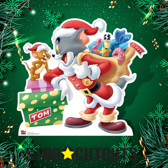 Tom and Jerry Merry Christmas Cardboard Cutout – mycardboardcutout